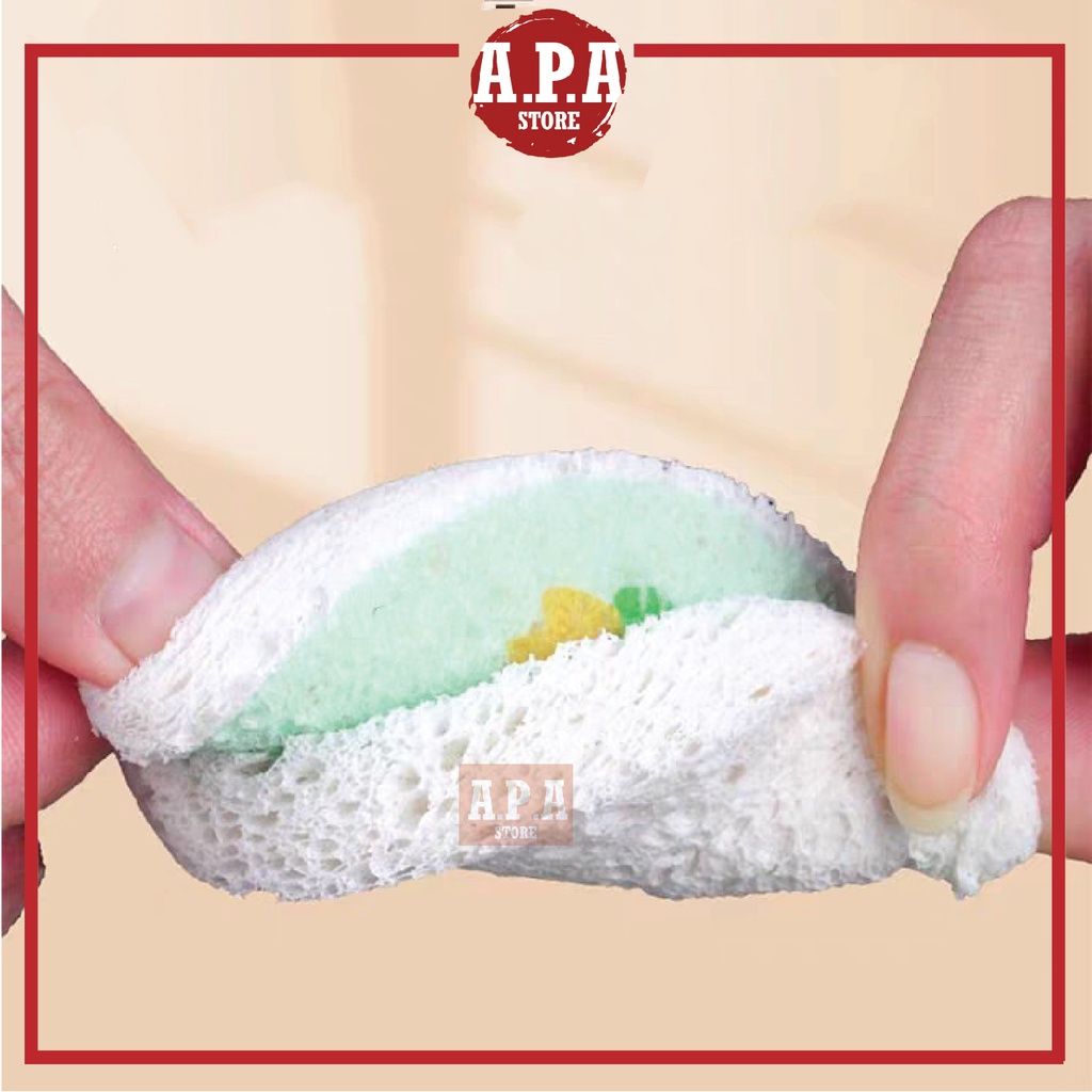APA Compressed Wood Pulp Sponge Dishwashing Sponge Kitchen Cleaning ...