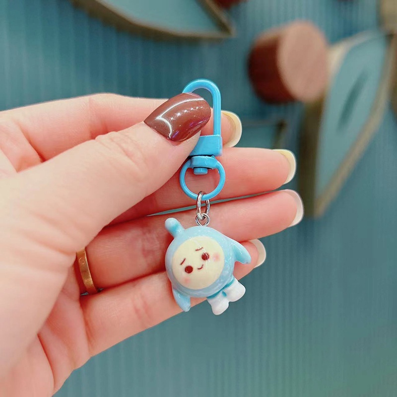 Cute Tamagon Keychain Candy Color Mini Keyring Car Key Chain Backpack ...