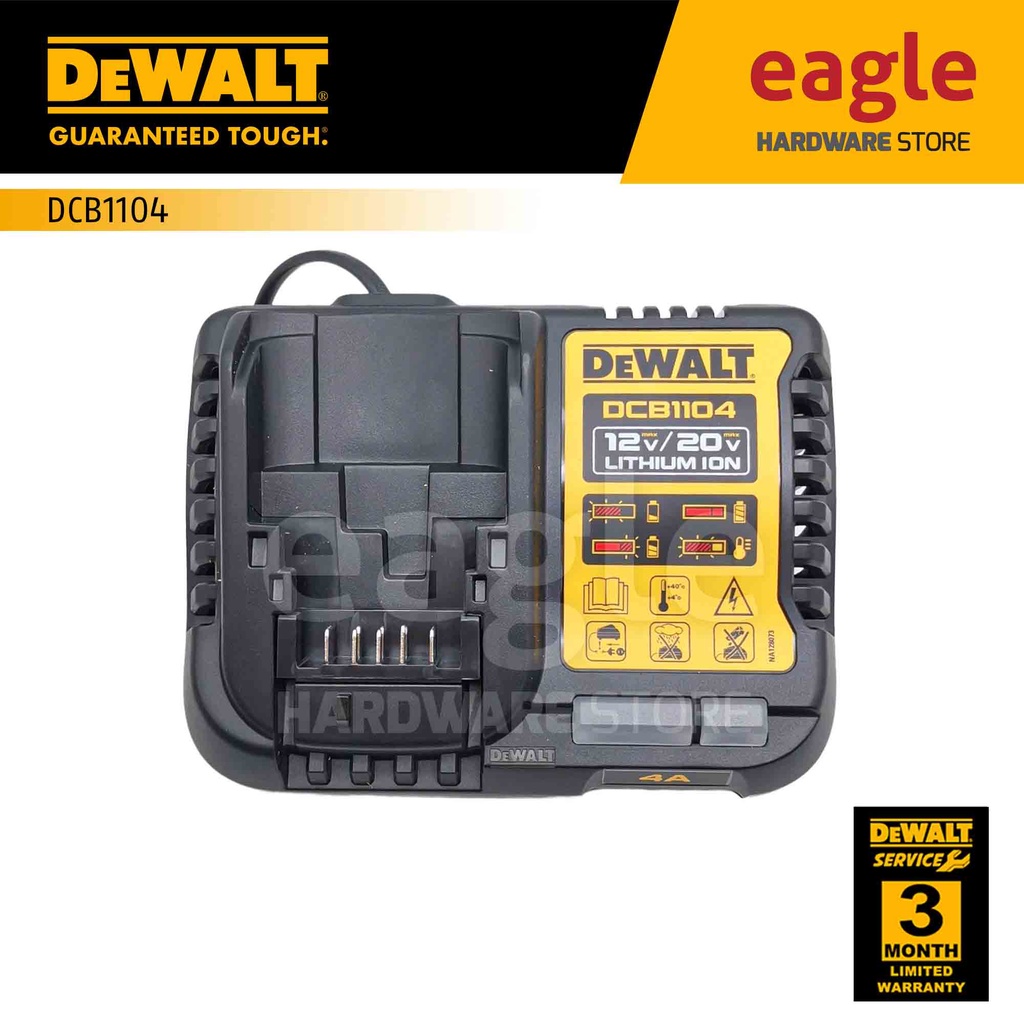 Dewalt DCB1104-B1 10.8V ~ 20V Charger, 4.0A, Replacement DCB115-B1 ...