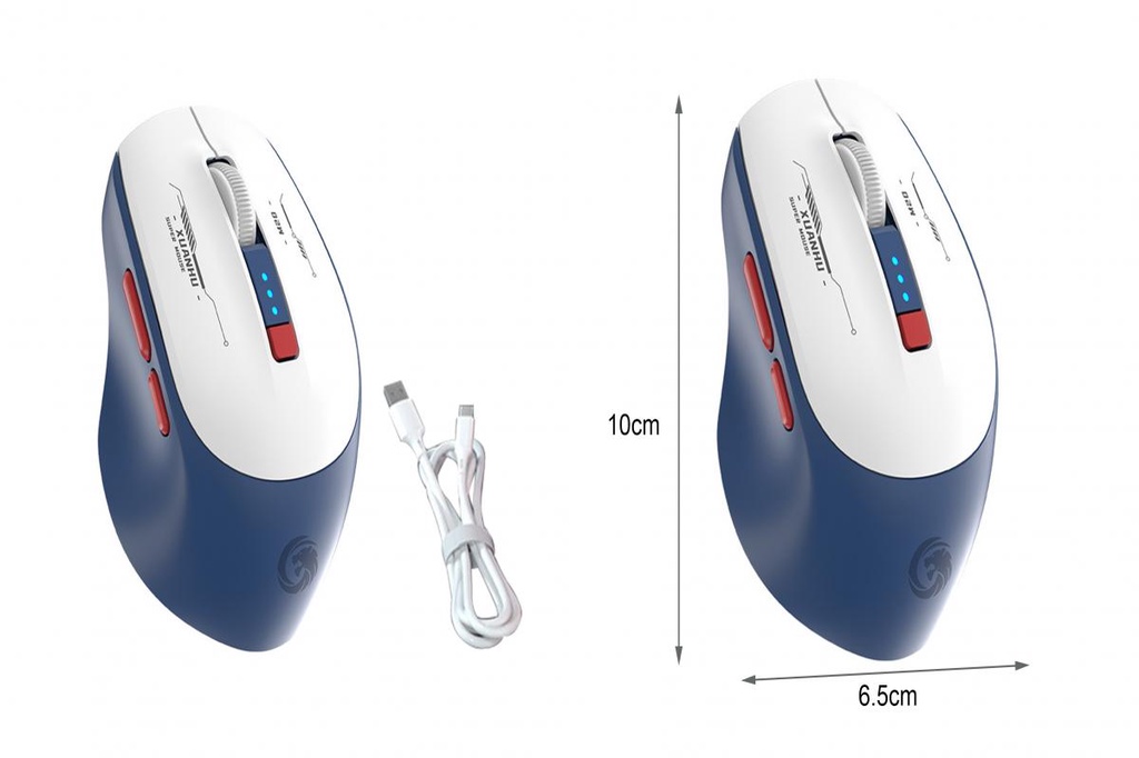 COOD Left-handed Wireless Mouse Wireless Mouse with Power Display ...