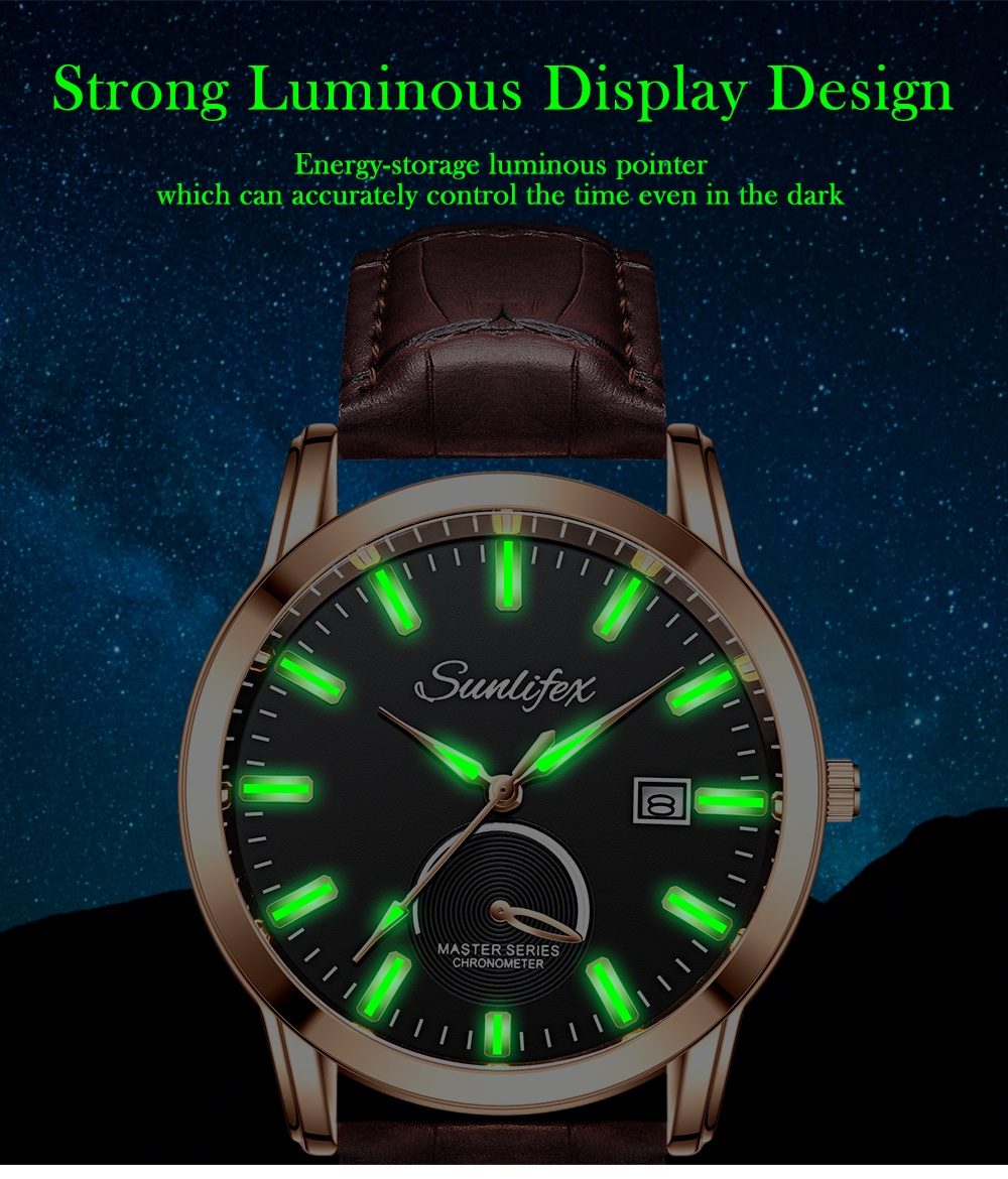 Sunlifex Original Men's Watch Classic Quartz Casual Men's Watch ...