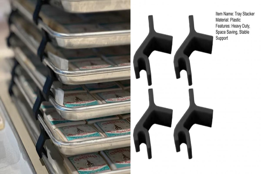 YQ.B Plastic Tray Stacker Tray Stacker Set Stackable Tray Organizer for ...