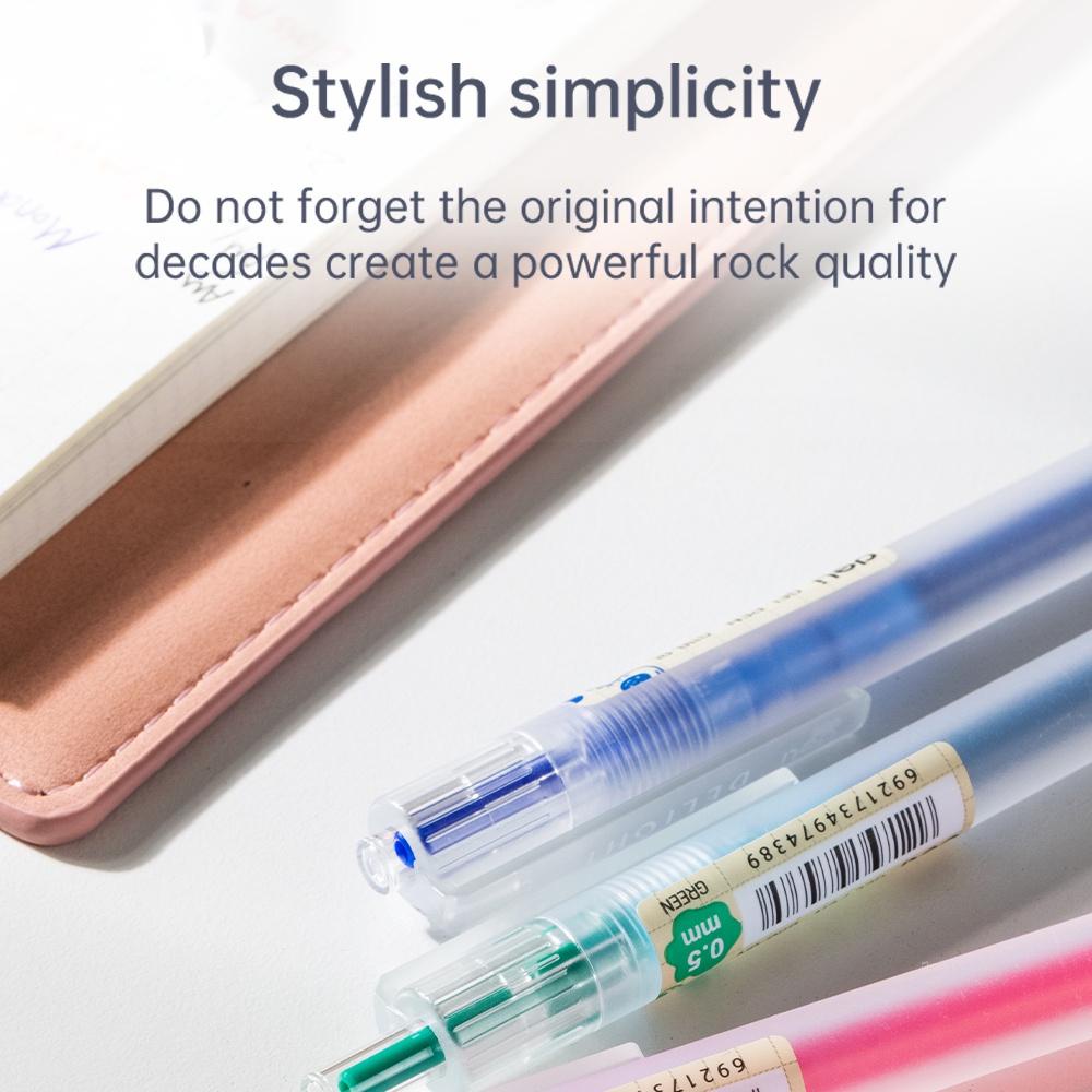 Deli Delight Gel Pen Multiple Colour Pens 0.5mm Smooth Writing Bright ...