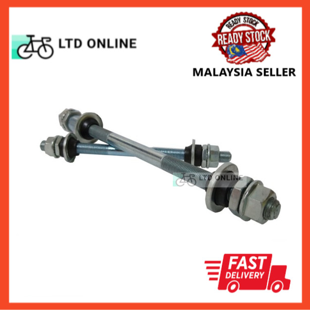 Hub Axle Front Rear Steel Solid Spindle Shaft for Bicycle Wheel ...