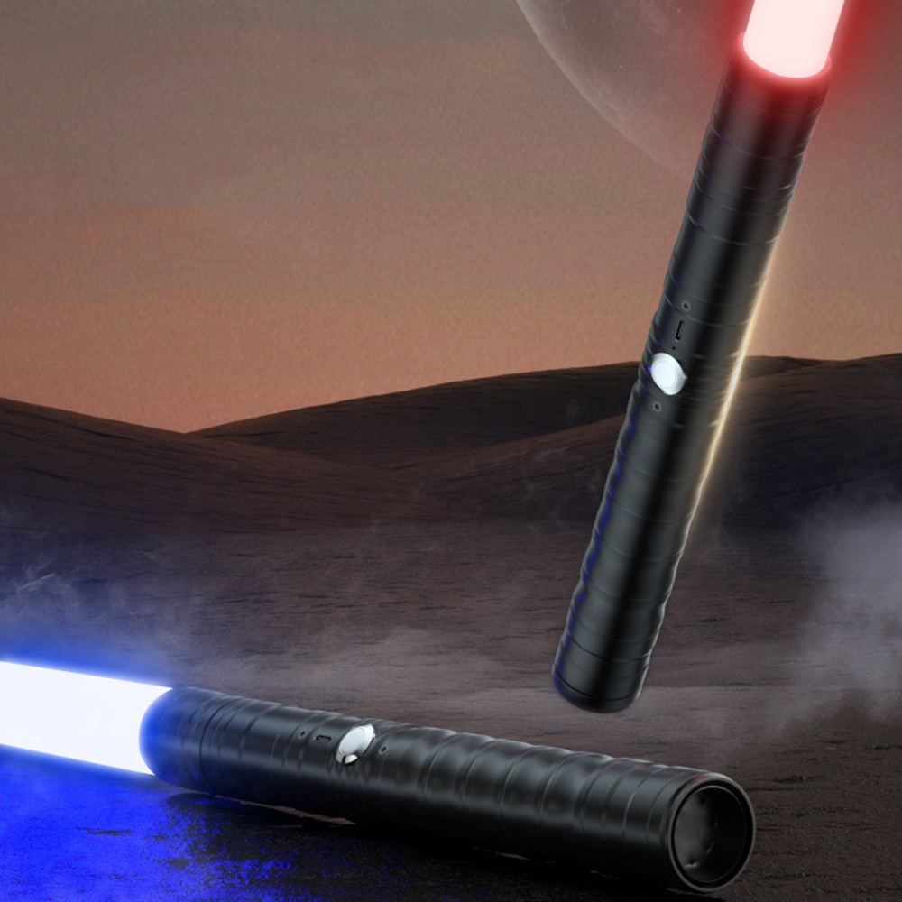 New Star Wars 2-in-1 RGB Lightsaber 7 Color Metal Lightsaber LED Flash ...