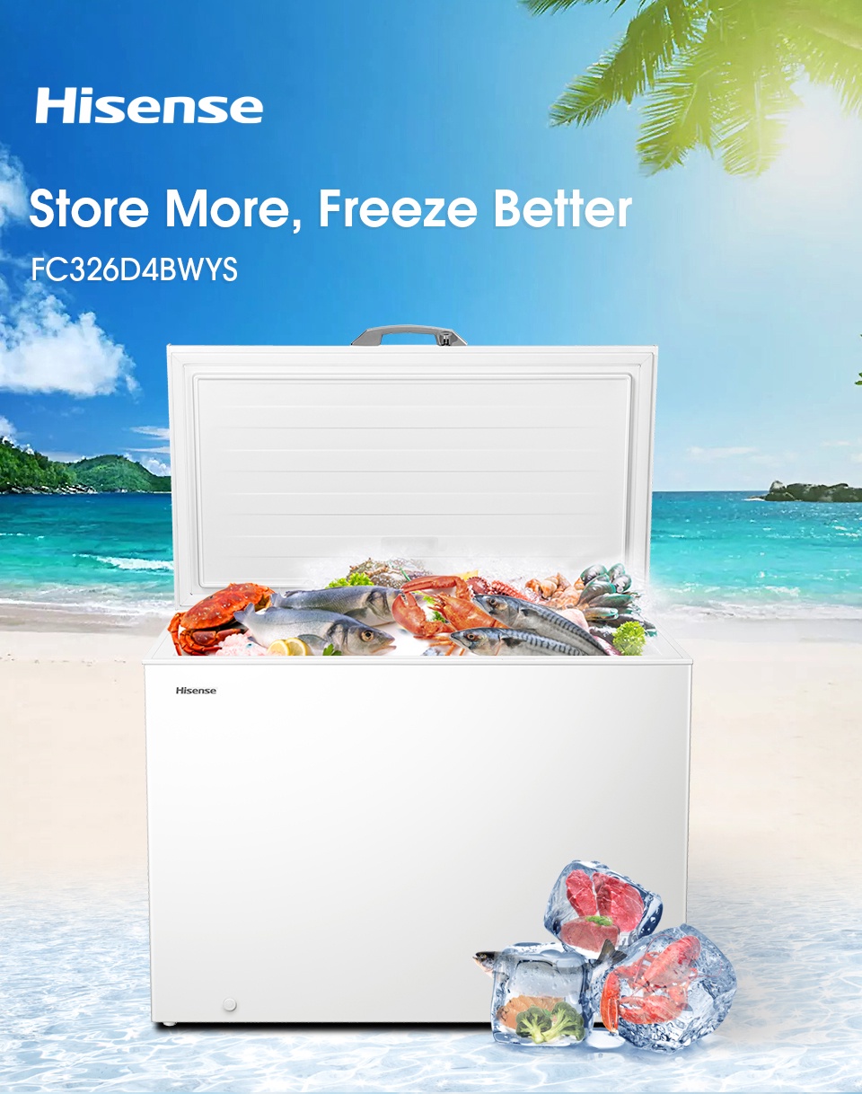 5 STAR Hisense Chest Freezer 300L Peti Freezer Murah Deep Freezer Peti ...
