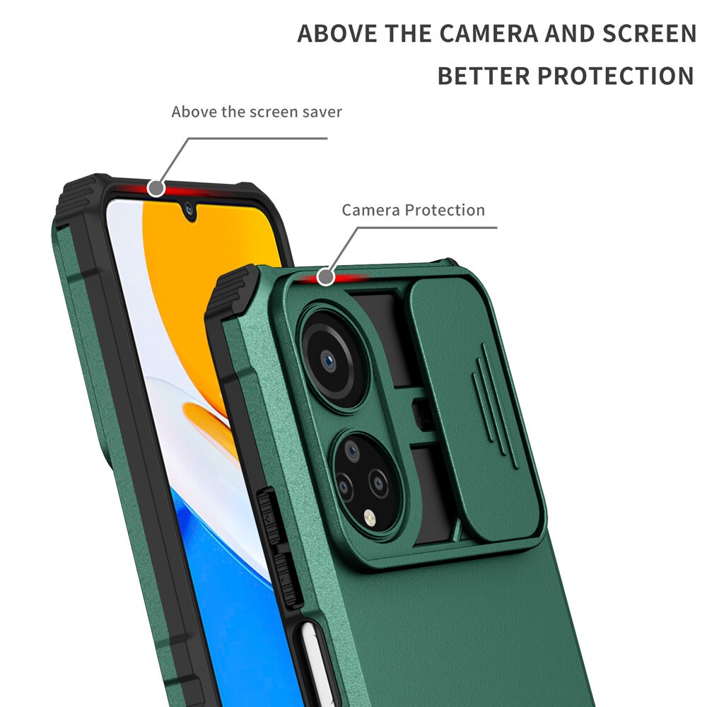KEYSION Shockproof Case for Honor X7 X8 X9 5G Push Pull Camera ...