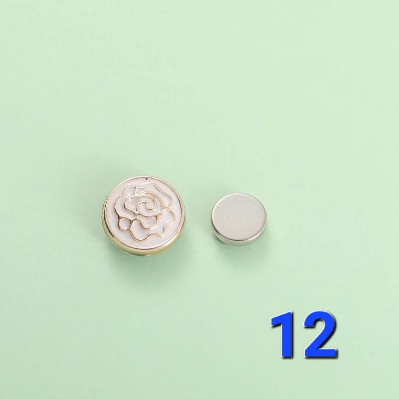 Matte Metal Magnetic Brooch Muslim Women Magnetic Pin Hijab Scarf Pins ...