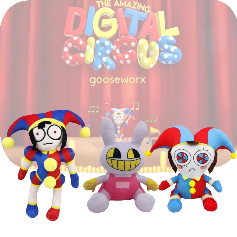 Digital The Amazing Circus 25cm Clown Plush Toy Customizable Design ...