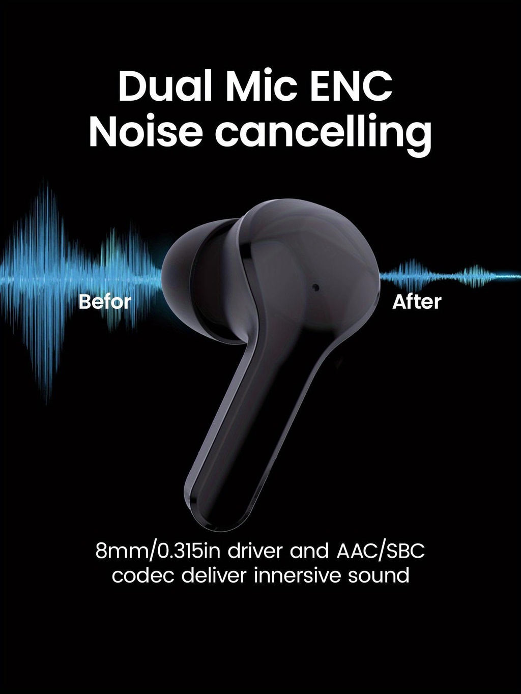 Earbuds 1pcs(Freebie:case+ korean style keychain) Colorful True ...