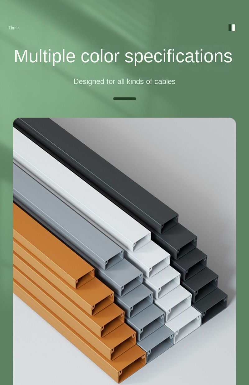 Open-Mounted Wire Trunking PVC Invisible Network Cable Decorative Open ...