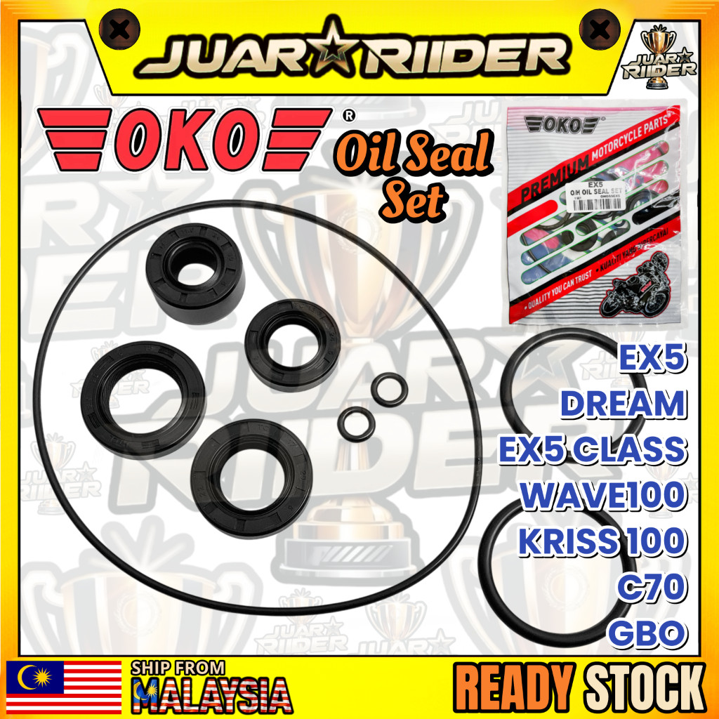 OKO Oil Seal Set Honda EX5 DREAM CLASS1 STARTER C70 GBO WAVE100 KRISS ...