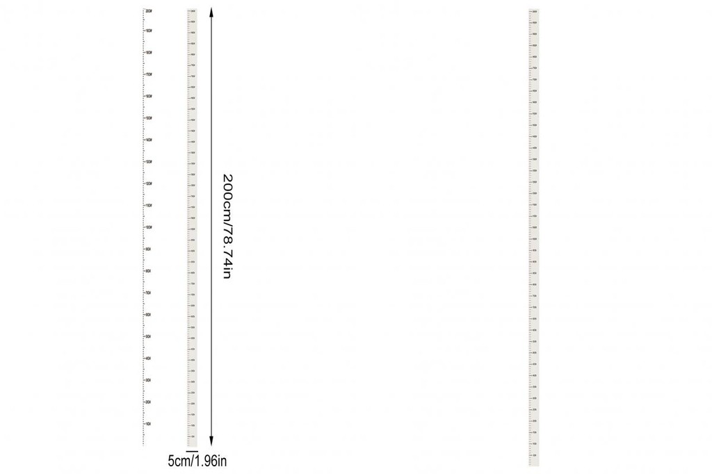 KA* Adjustable Height Measurement Sticker Pvc Height Measurement Decal ...