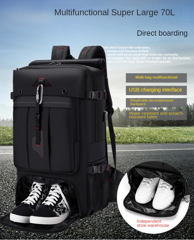 MY available 60/80L Bag travel bagpack waterproof rolltop backpack with ...