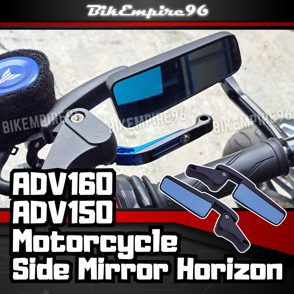 Honda ADV160 ADV150 Motorcycle Side Mirror Horizon Clear Dimmer Blue ...