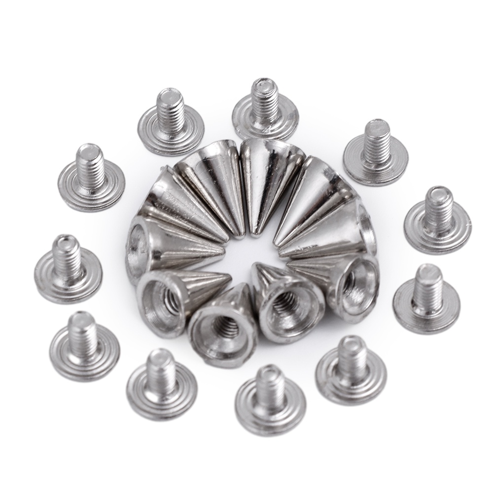 10pcs 7/10/15/20mm Metal Star Rivets / DIY Leather Craft Studs Spikes ...