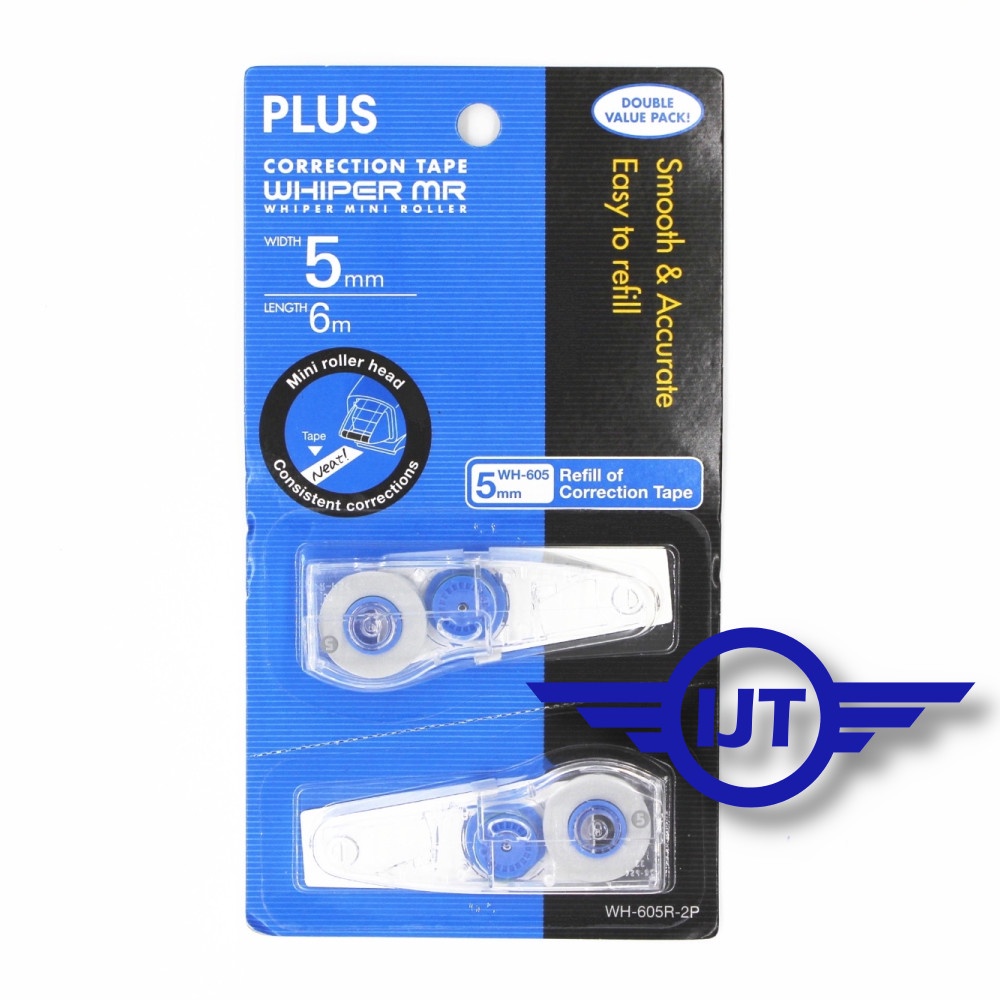 PLUS Correction Tape WH-605R-2P Refill (twin pack) | Shopee Malaysia
