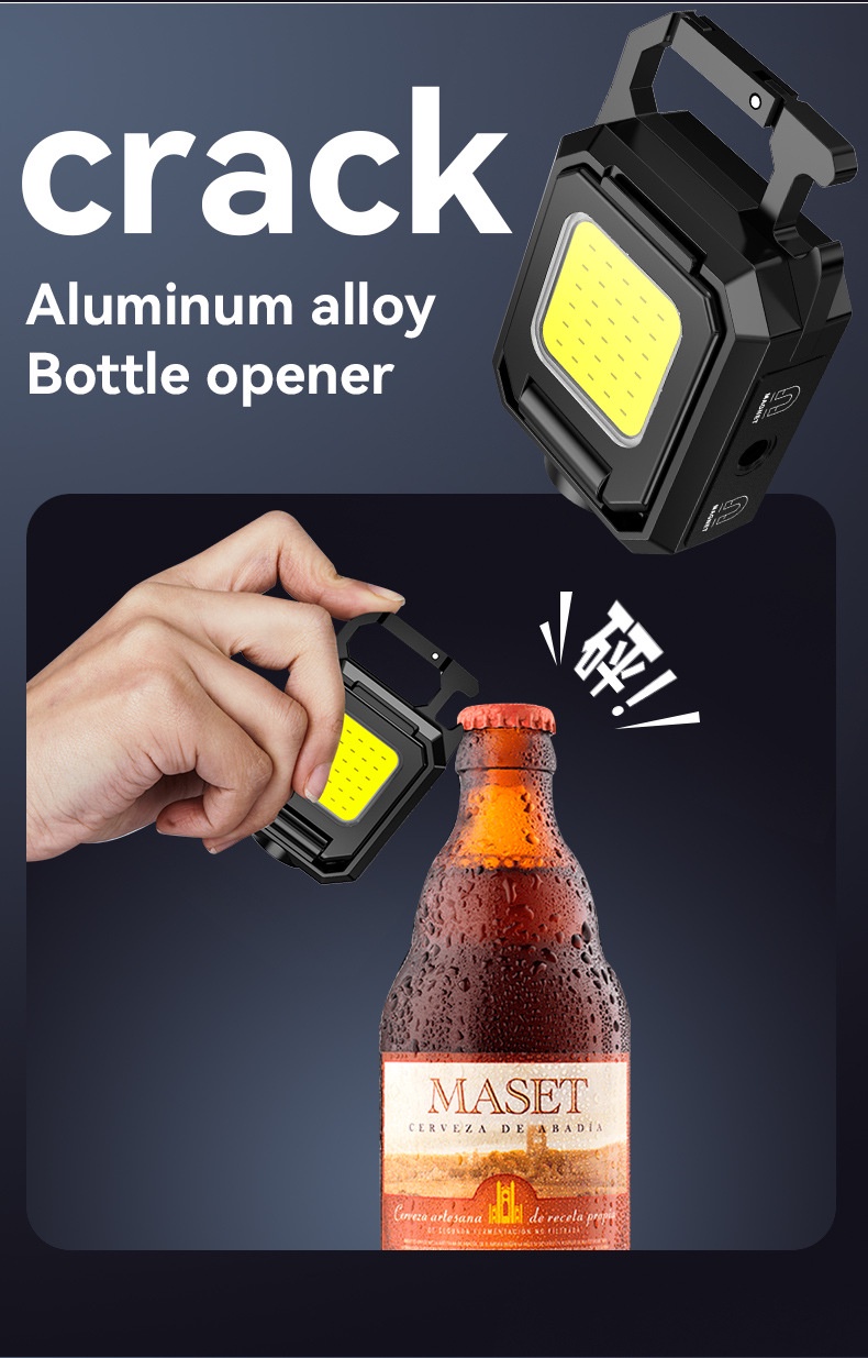 Portable LED Torch Multi-Function Floodlight Mini Rechargeable Super ...