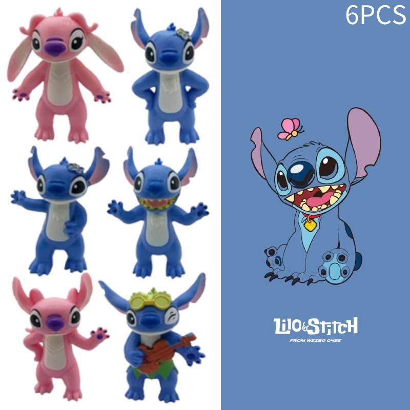 Of Set 6 Collectible Stidi Character Figures 8cm Height Ideal For 150g ...