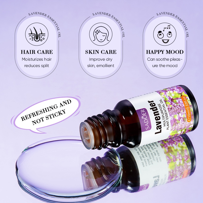 ROREC SADOER Lavender Multipurpose Plant Essential Oil Massage Oil Body ...