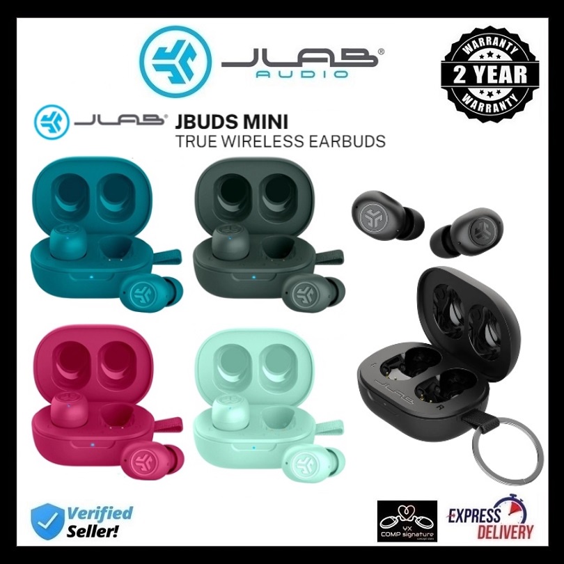 JLab JBUDS Mini True Wireless Earbuds Bluetooth 5.3 IP55 Sweat & Water ...