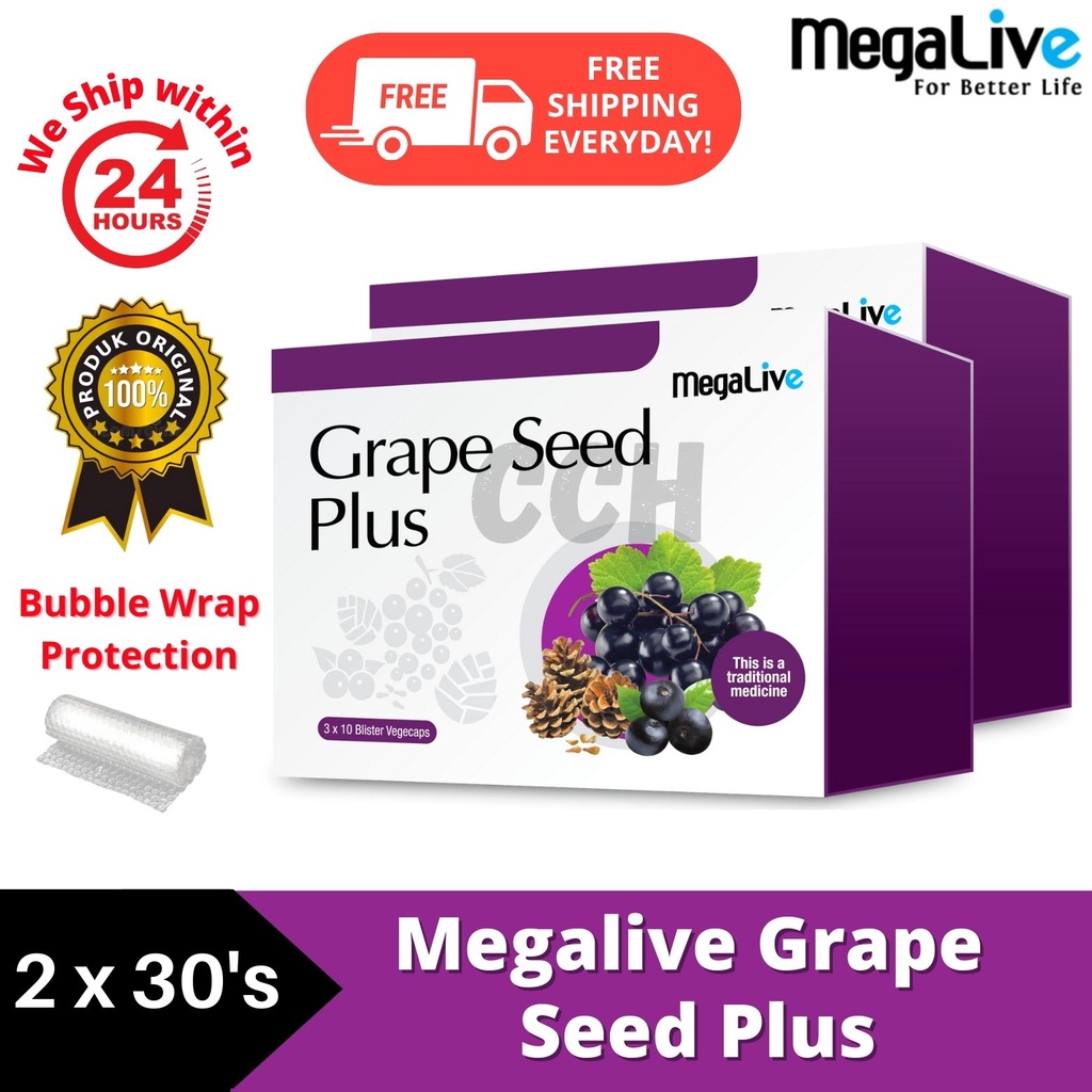 MegaLive Grape Seed Plus (30's/2x30s) | Shopee Malaysia
