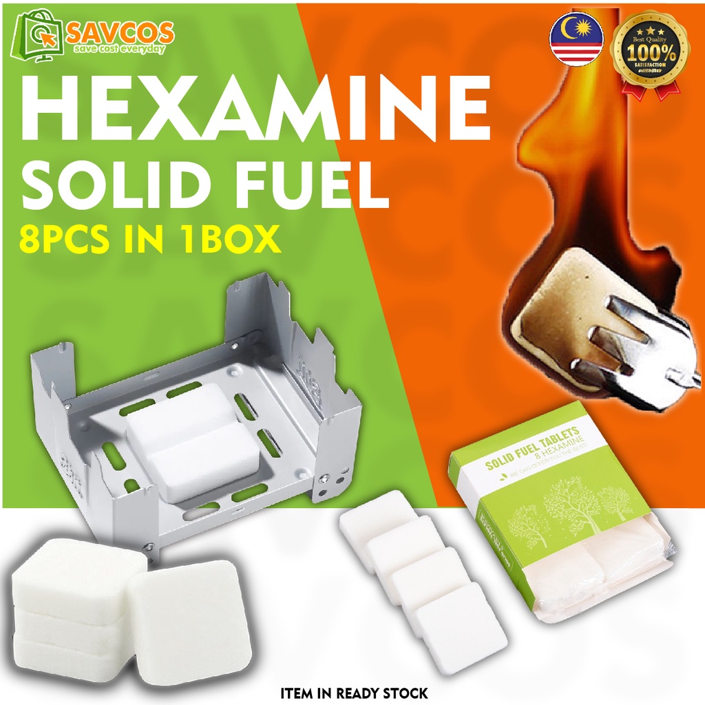 8 Hexamine FIRE STARTER Alcohol Fuel Tablet Lilin Askar Foldable Solid ...
