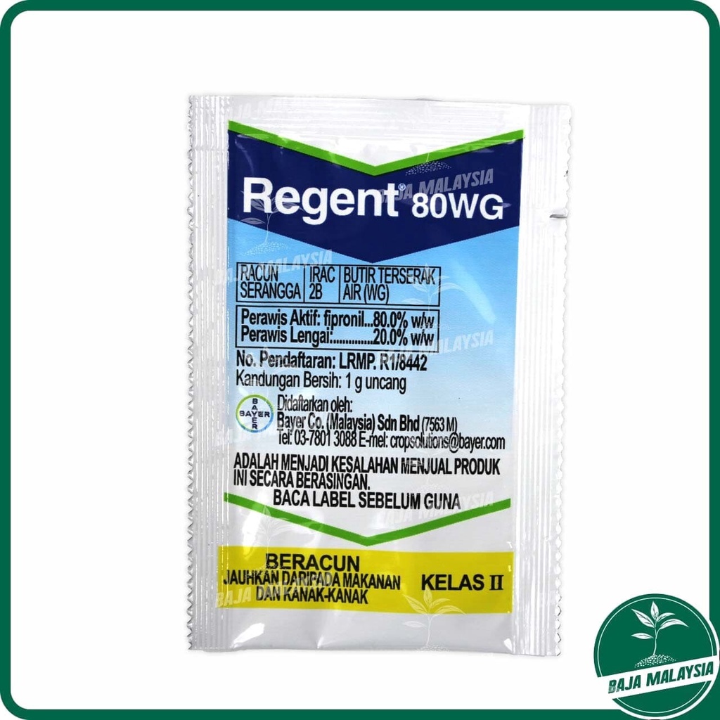 BAYER Regent 80WP 1 Gram Fipronil 80% Termite Ant Cockroach Killer ...