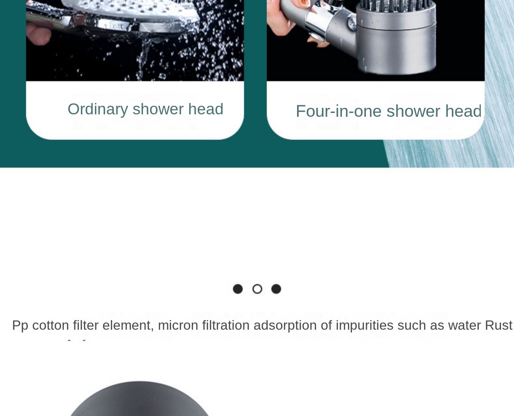 High Pressure Shower Head Handheld Shower Head Bathroom Pressurized