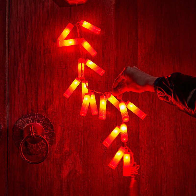 【with Sound】2024 CNY Simulation Firecracker with Sound LED Electronic ...