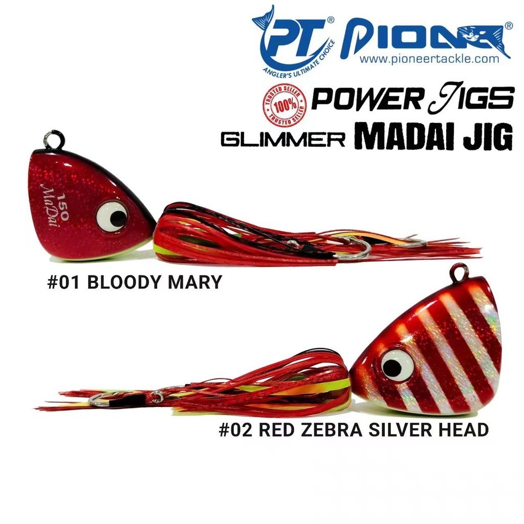 PIONEER POWER JIGS GLIMMER MADAI JIG 150g-300g | Shopee Malaysia