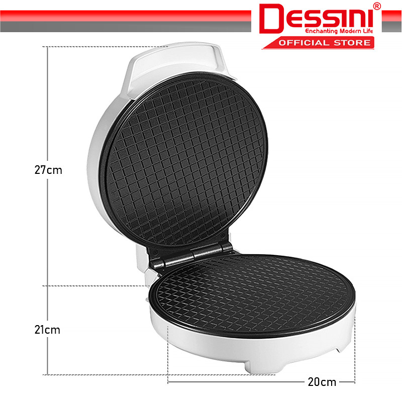 DESSINI ITALY Double Sided Ice Cream Cone Maker Egg Roll Pizza Waffle ...