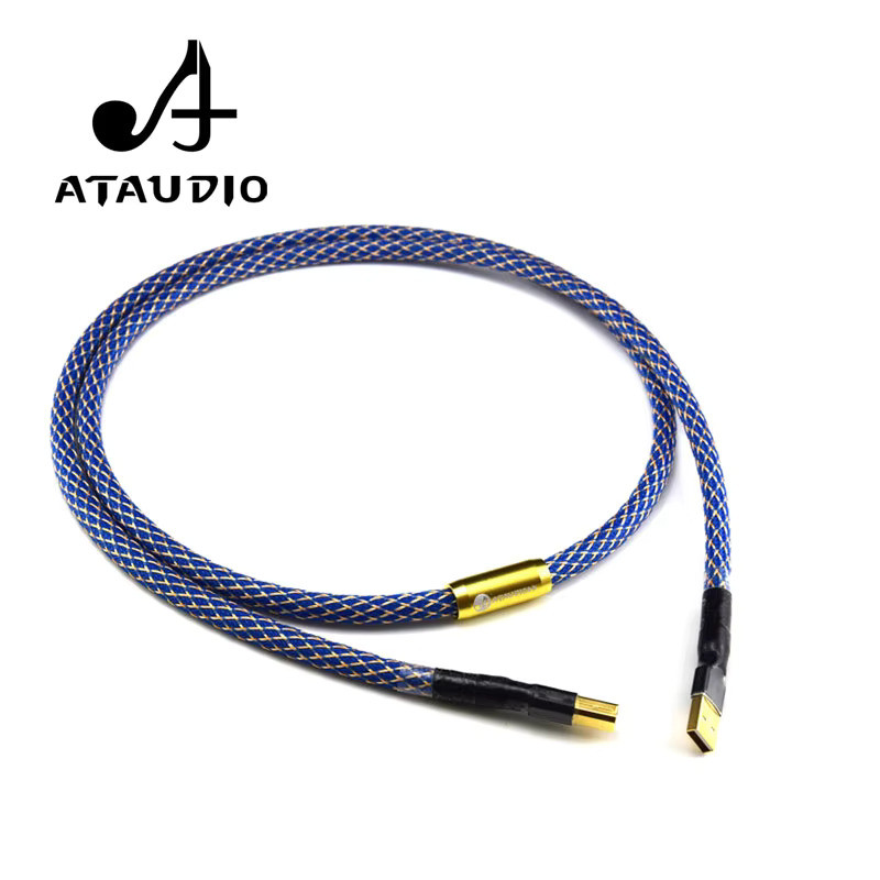 ATAUDIO Silver-plated G5 Hifi usb Cable High Quality 6N OFC Type A-B DAC Data USB Cable | Shopee ...