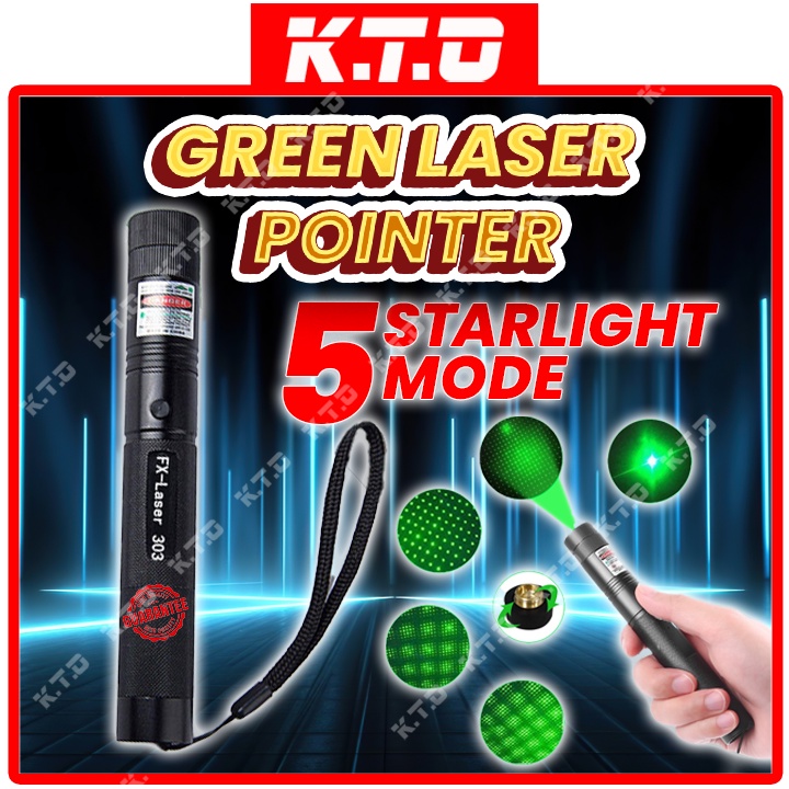 532nm 5mw 303 Green Laser Pointer Laser Pen Rechargeable Visible Beam ...