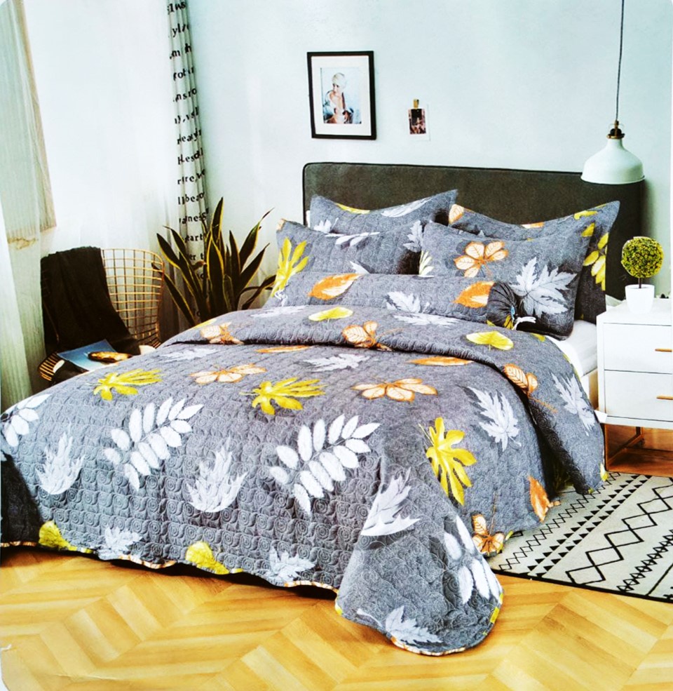 Cadar Set 6in1 Saiz Queen dan King Jenis Patchwork Tebal Cotton Bedroom ...