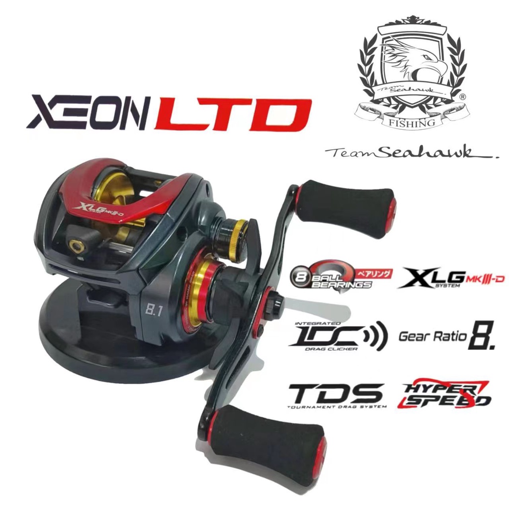 TEAM SEAHAWK XEON LTD BAITCASTING(BC) FISHING REEL | Shopee Malaysia