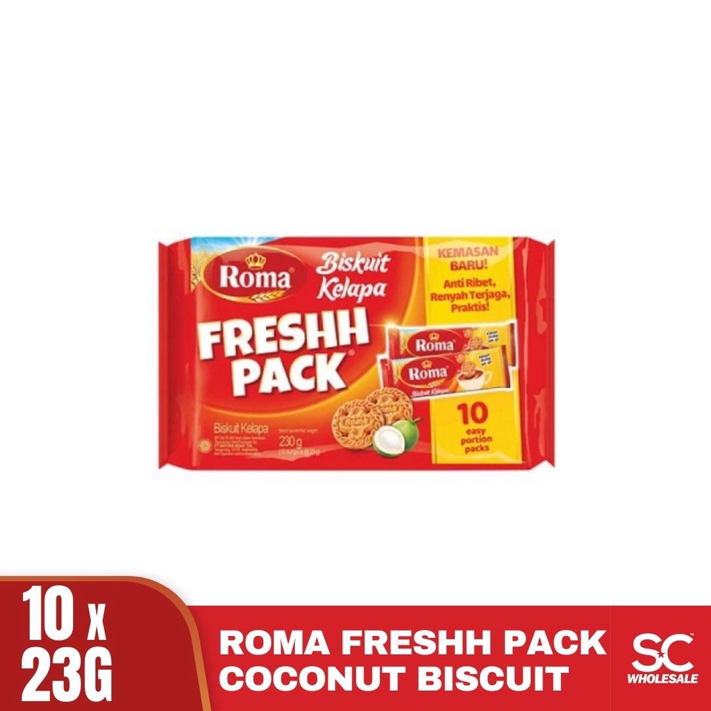 Roma Coconut Biscuits Freshh Pack 23g x 10's | Shopee Malaysia
