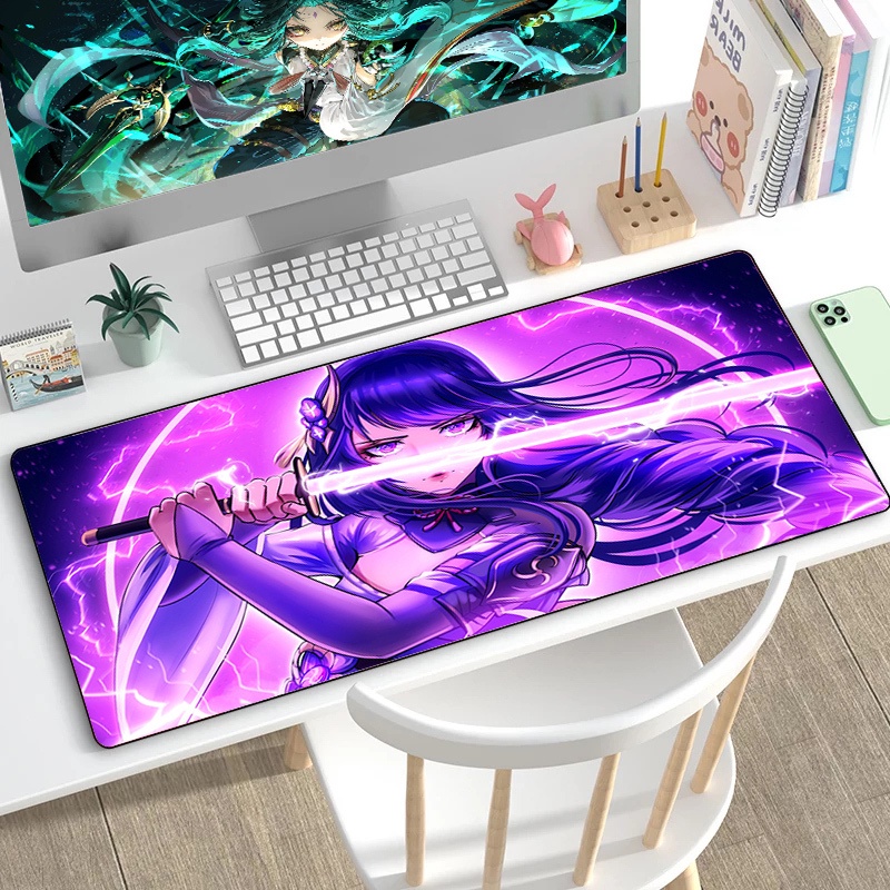Yae Miko Genshin Impact Mouse Pad Large Mousepad Gamer Pc Cabinet ...