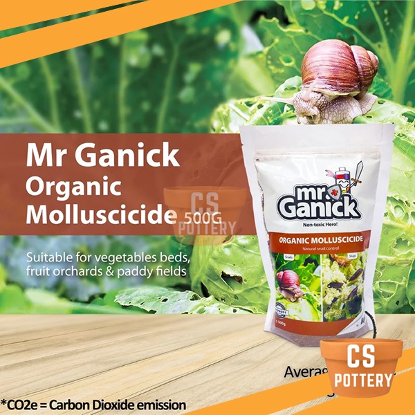 BABA Mr Ganick Organic Molluscicide (500G) For All Types Of Snails ...