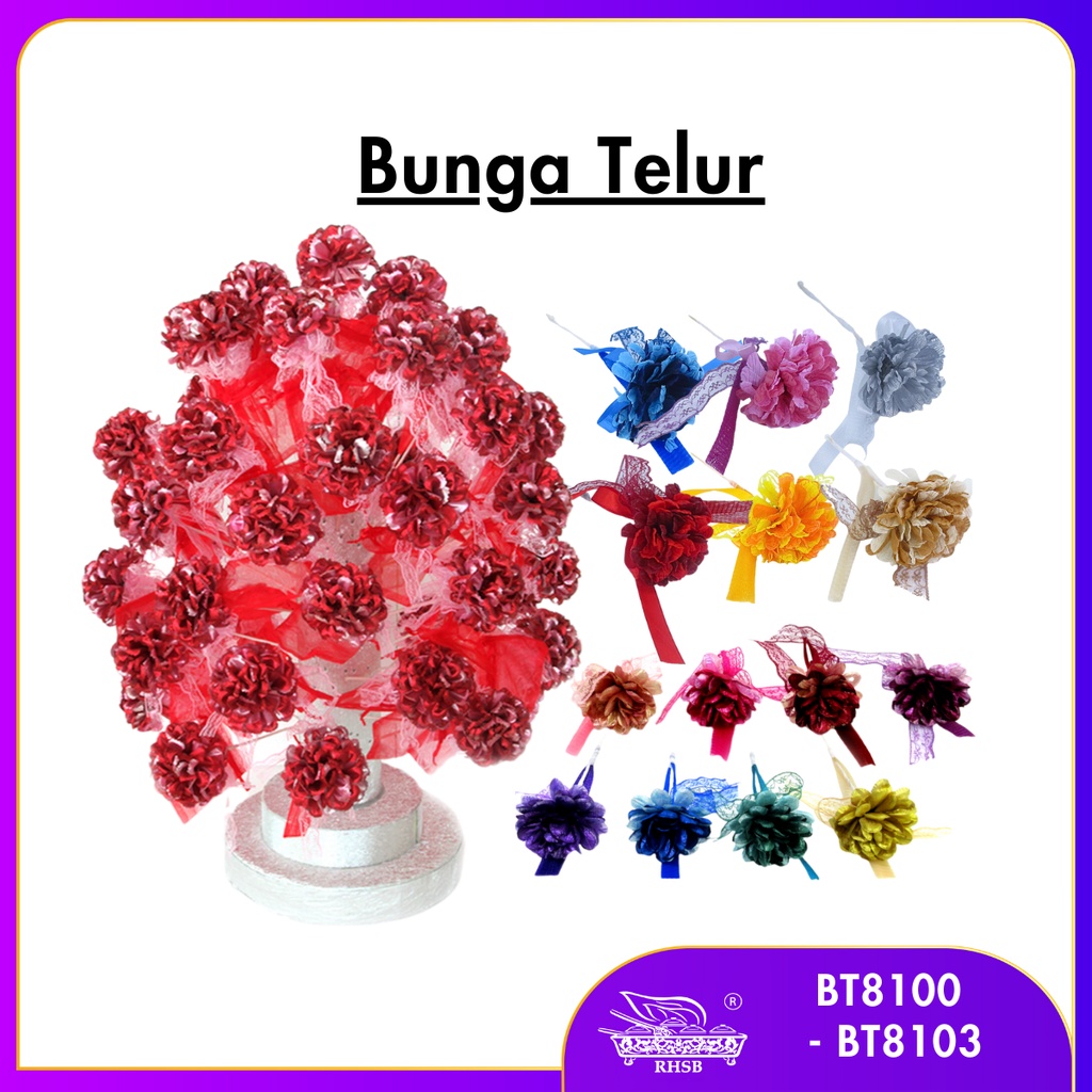 50pcs PREMIUM BUNGA TELUR / BUNGA TELOR / BUNGA TELUR MURAH / BUNGA ...