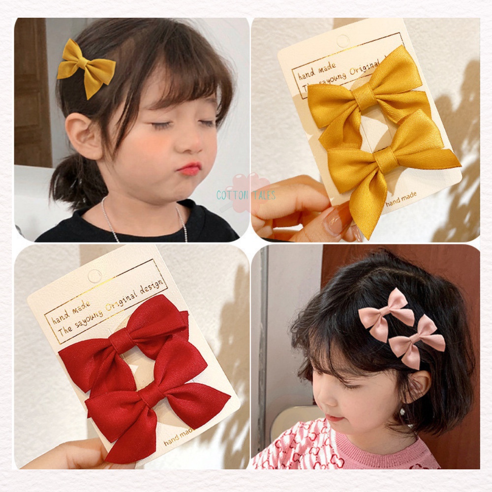 Cute Ribbon Hair Clip for Girl Kids 🍭 Korean Style Hair Accessories ...