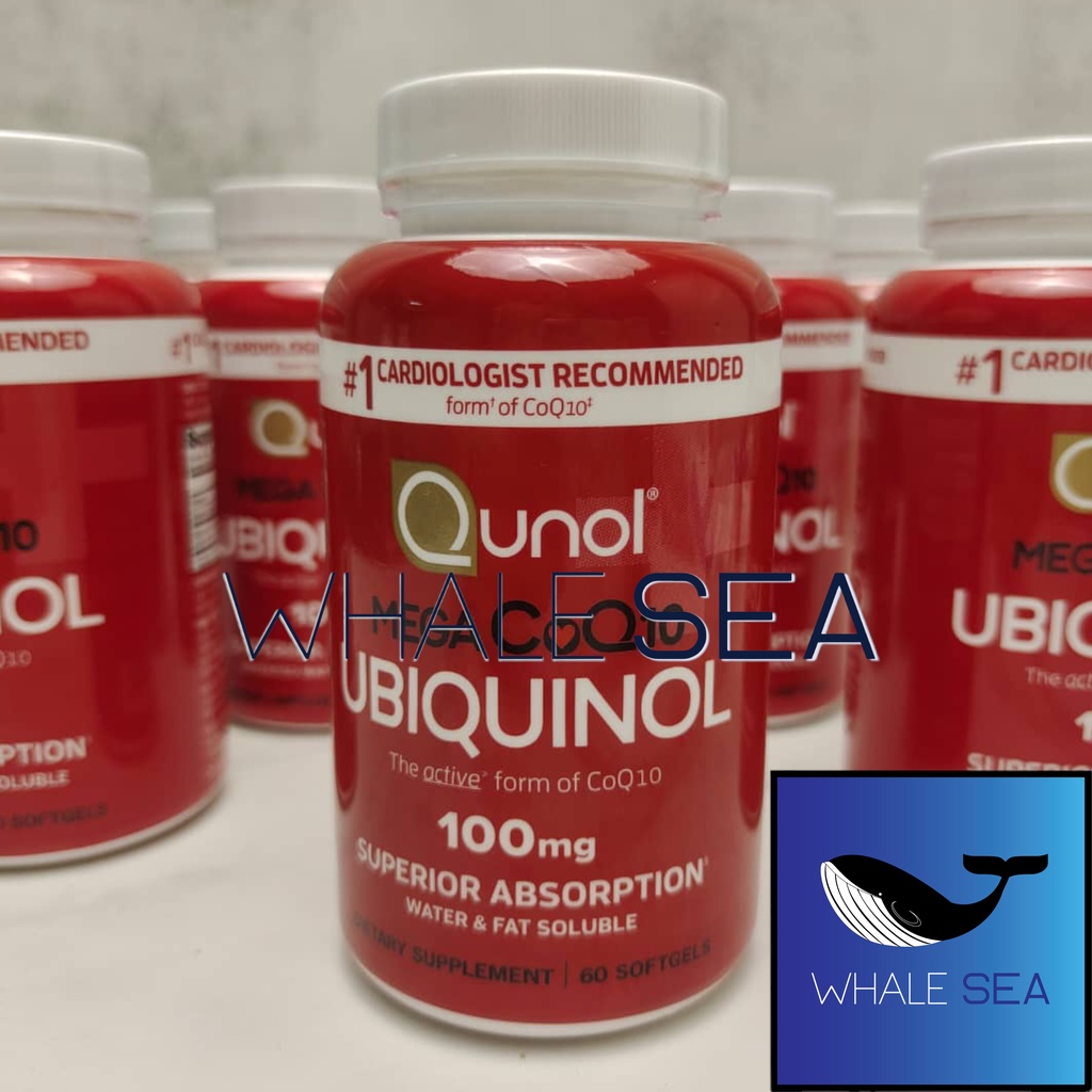 Qunol Mega CoQ10 Ubiquinol 100 mg, 60 Softgels | Shopee Malaysia