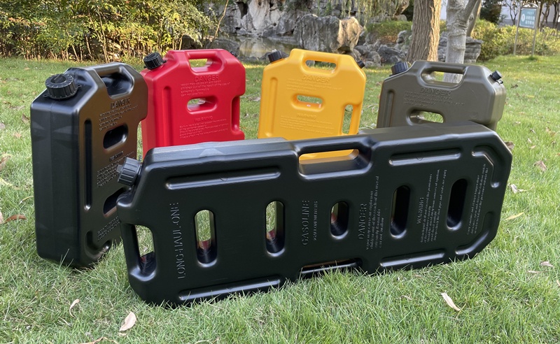 20L Litre Petrol Jerry Cans Plastic Motorcycle Gasoline Fuel Tank Mount ...