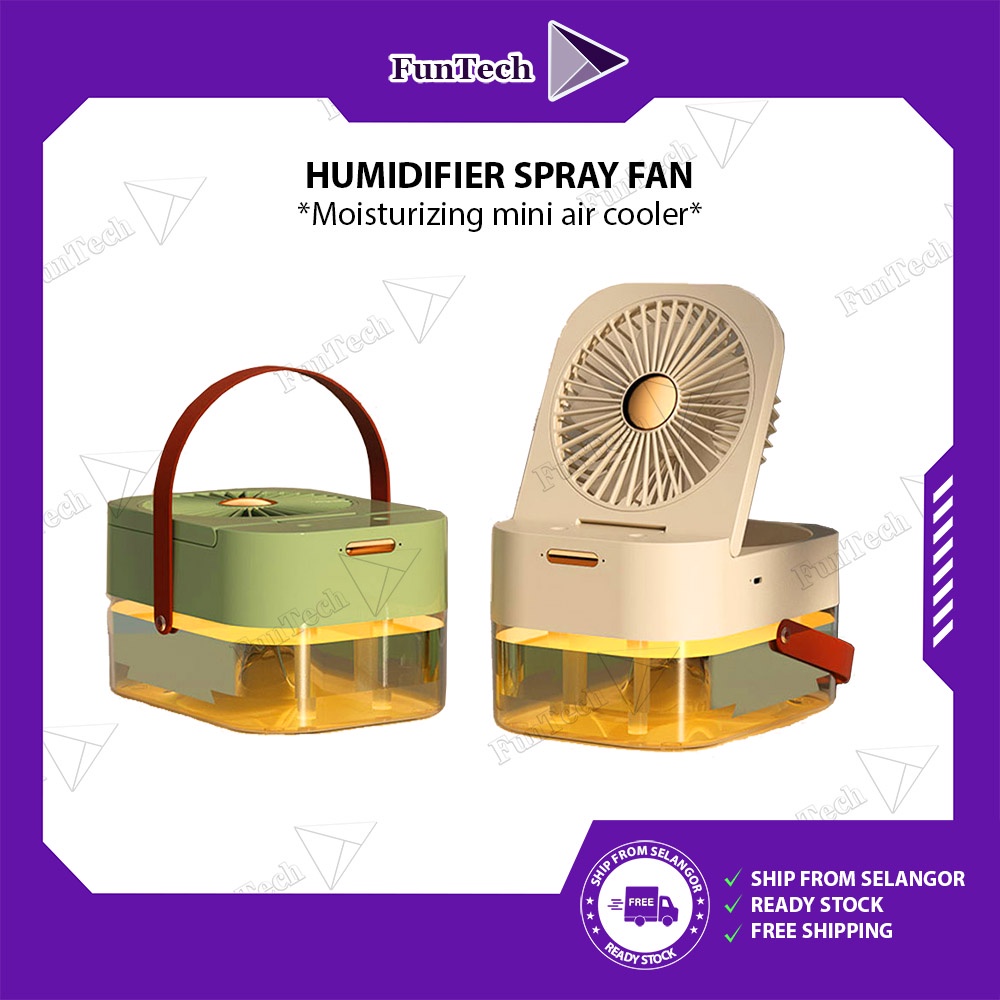 FunTech 2.5L USB Plug-In Electric Humidifier Fan Water Mist Air ...