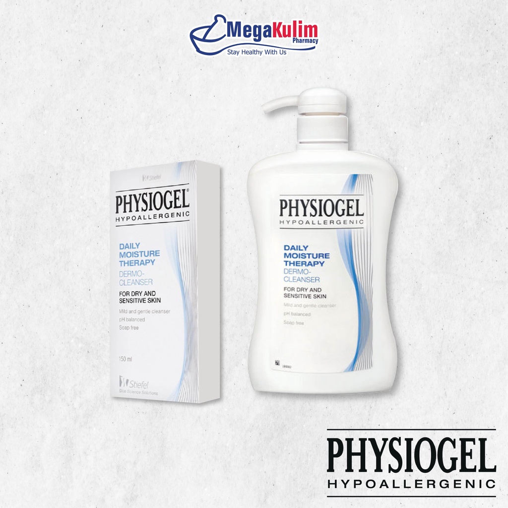 Physiogel Daily Moisture Therapy Dermo Cleanser (150mL / 500mL / 2x500mL / 2x500mL+75mL Cream ...