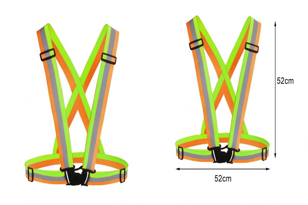 [Fx] Reflective Vest Ultralight Lightweight High Visibility Adjustable ...