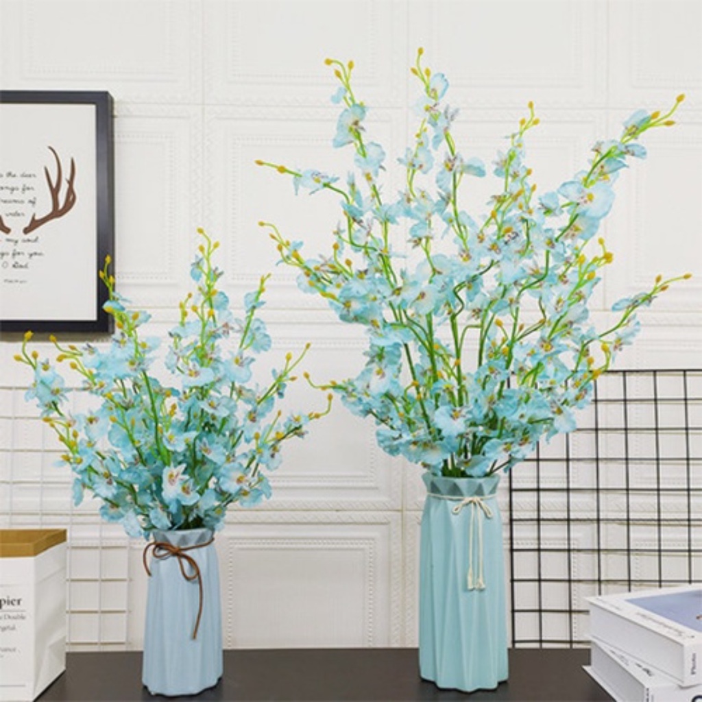 BC 1PC Fake Flower Artificial Mini Orchid Yellow Deco Home Wedding ...