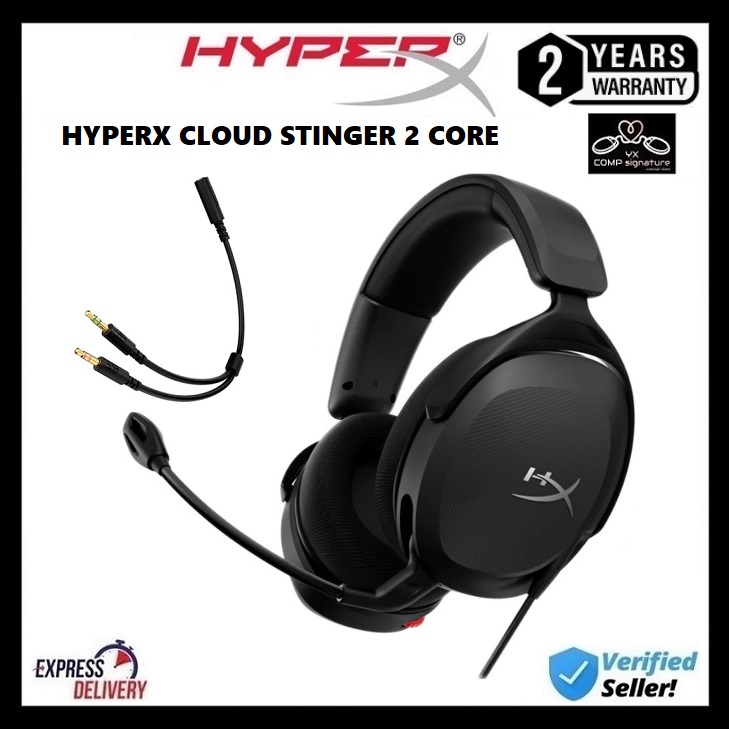 HYPERX CLOUD STINGER 2 CORE GAMING HEADSET LIGHTWEIGHT/DTSX STEREO SOUND 683L9AA | Shopee Malaysia