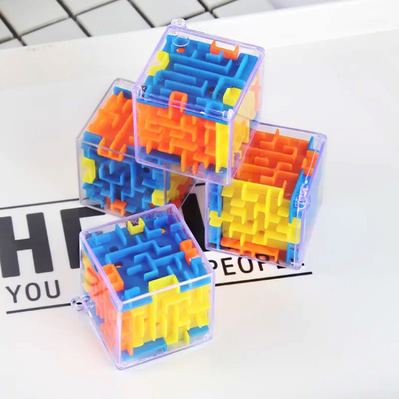 3D Maze Puzzle Magic Cube Education Sensory Fidget Toy Kids Children ...