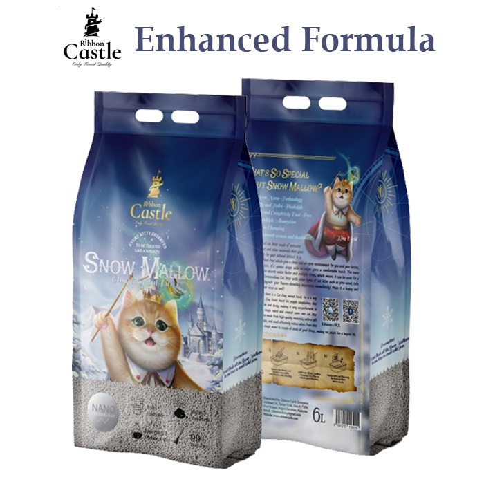 Ribbon Castle Snow Mallow Clumping Cat Litter, 6L (1 bag) | Shopee Malaysia